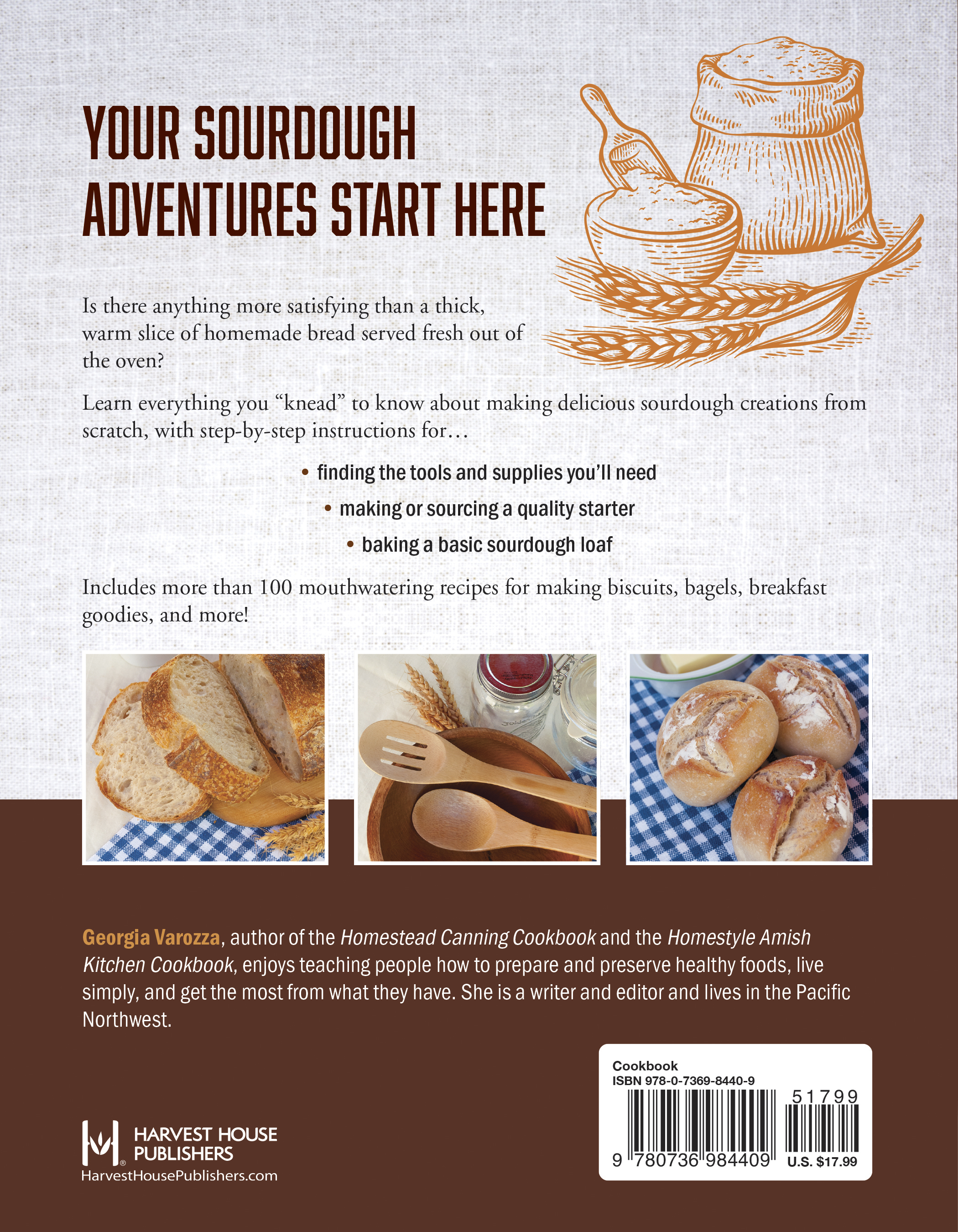 The Homestead Sourdough Cookbook | Harvest House Publishers